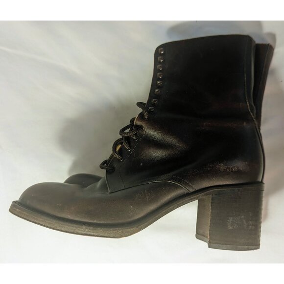 Free Lance | Shoes | Free Lance Classic Dark Brown Lace Up Boots With ...